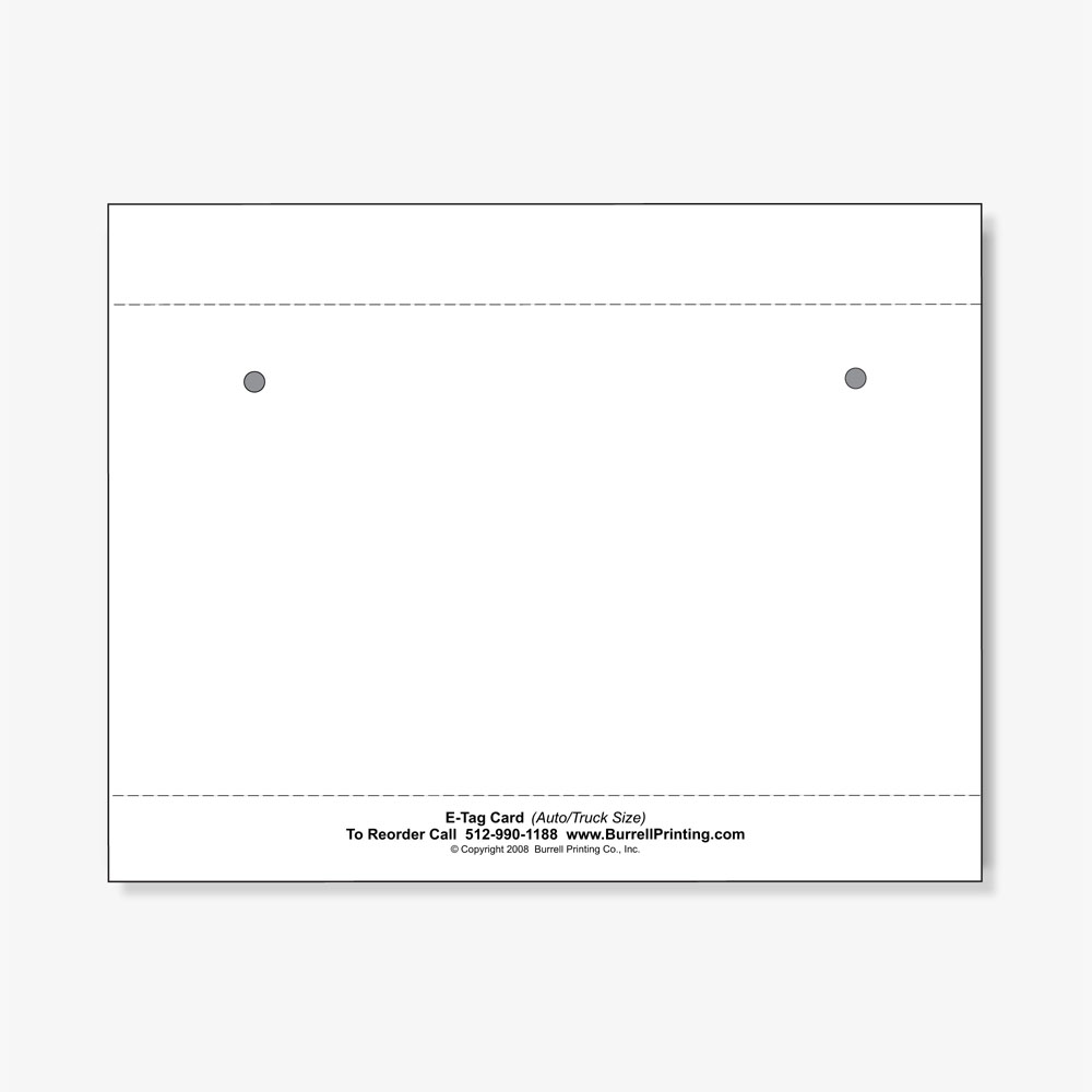Home Auto & Boat E-Tag Supplies Paper – E-Tag Custom Card Stock – Auto