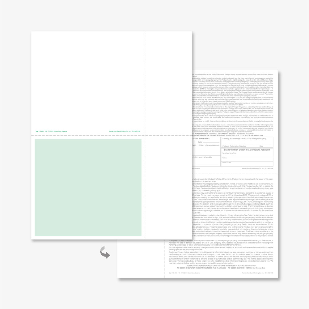 Home Pawn Pawn Contracts Virginia (Bravo) Laser Pawn Ticket