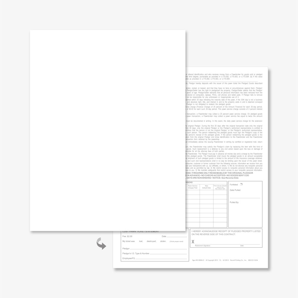 Home Pawn Pawn Contracts Florida (Bravo) Laser Pawn Ticket