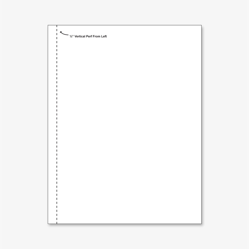 Home Business & Office Supplies Perforated Paper 8.5″ x 11″ with 1/2 ...